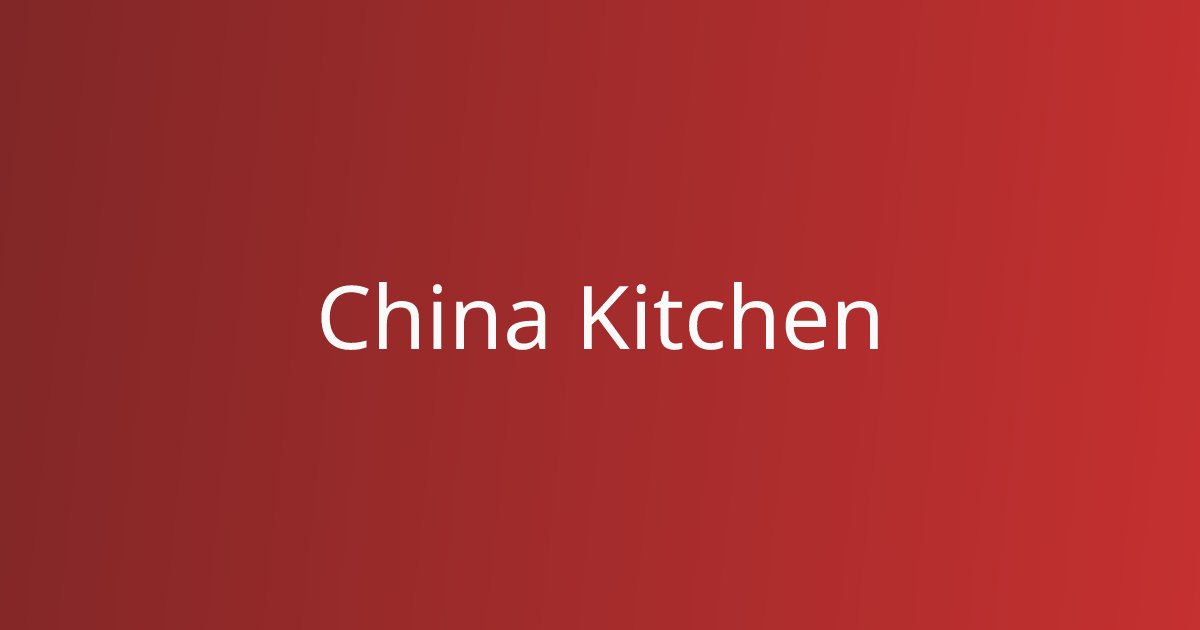 Best Chinese in Chicago, IL | China Kitchen | Order Online